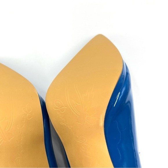 Penny Loves Kenny | Shoes | Penny Loves Kenny Womens Opus Pf Blue Patent Faux Vegan Leather ...
